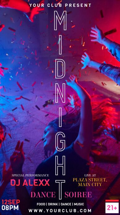 Midnight Dance Soiree Template | PosterMyWall