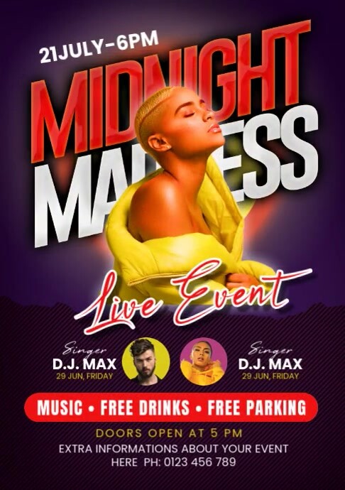 Midnight Ladies Party Template | PosterMyWall