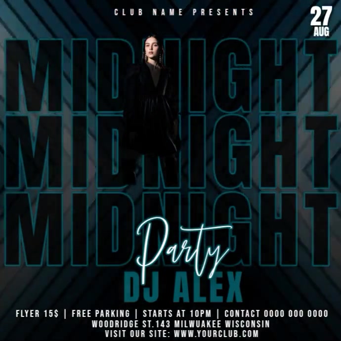 Midnight Party Template | PosterMyWall