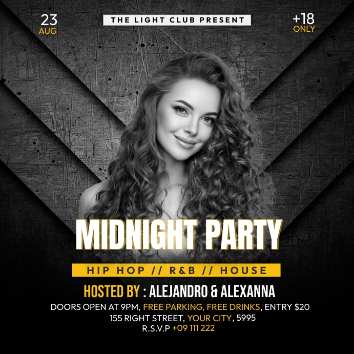 Midnight Party Template | PosterMyWall