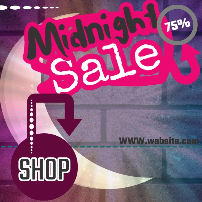 Midnight Sale Poster Template | PosterMyWall