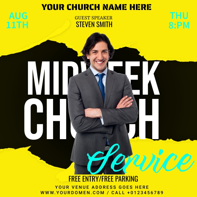 MIDWEEK CHURCH Template | PosterMyWall