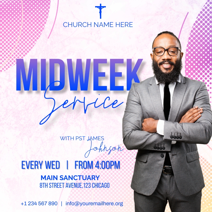 midweek church service Template | PosterMyWall
