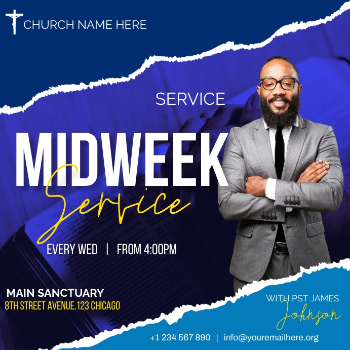 Copy of midweek church service | PosterMyWall