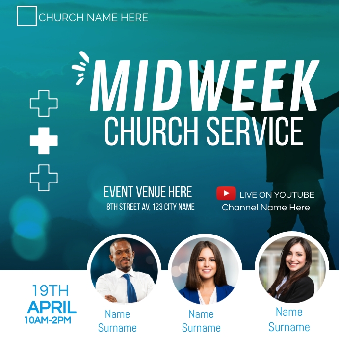 Copy of midweek church service | PosterMyWall