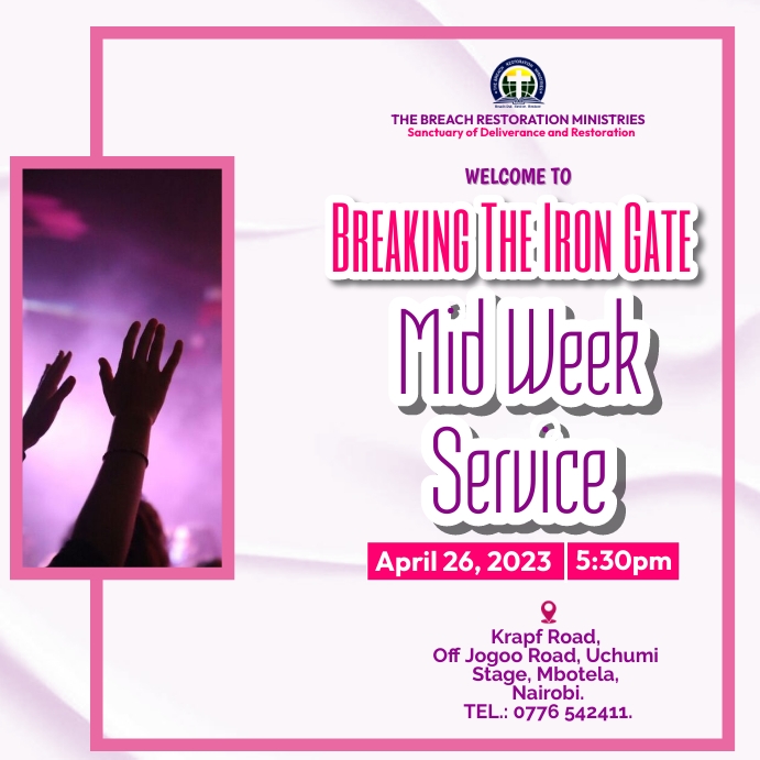 Plantilla de Midweek Church Service | PosterMyWall