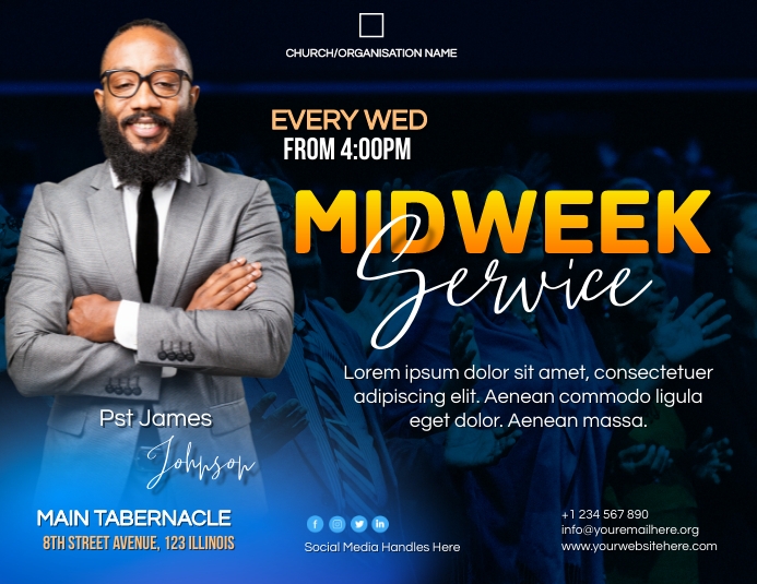Copy of midweek church service | PosterMyWall
