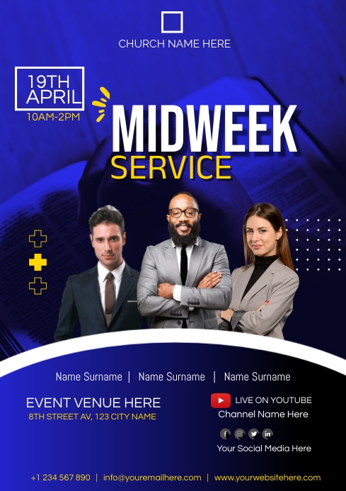 midweek church service Template | PosterMyWall