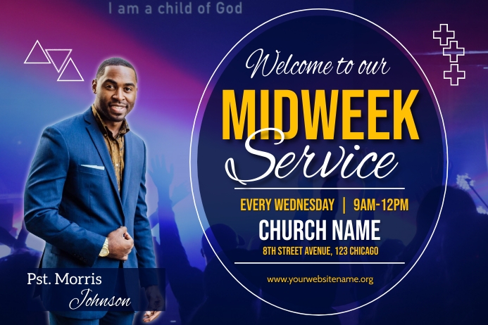midweek church service flyer Template | PosterMyWall