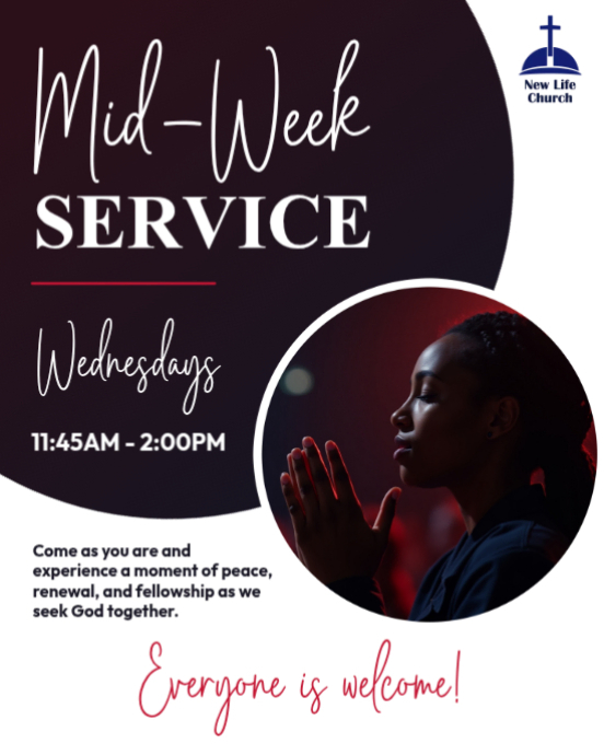 Midweek Church Service Flyer Wednesday Worship Prayer Fellowship ...