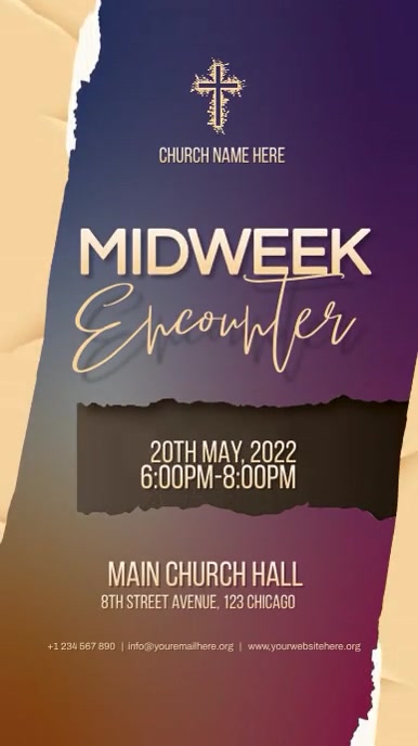midweek church service instagram Template | PosterMyWall