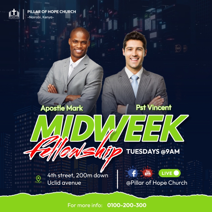 Midweek fellowship Template | PosterMyWall