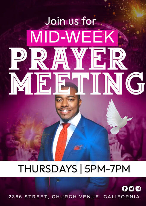 Copy of midweek prayer meeting | PosterMyWall