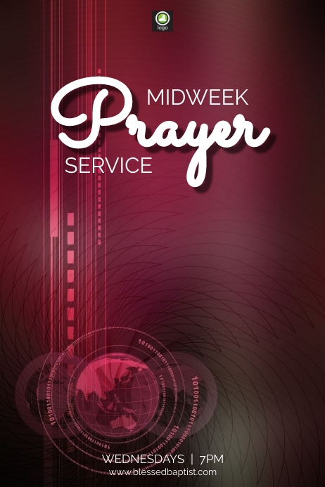 Midweek Prayer Service Template | PosterMyWall
