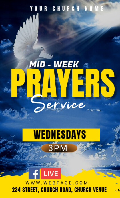 Copy of midweek prayer service | PosterMyWall
