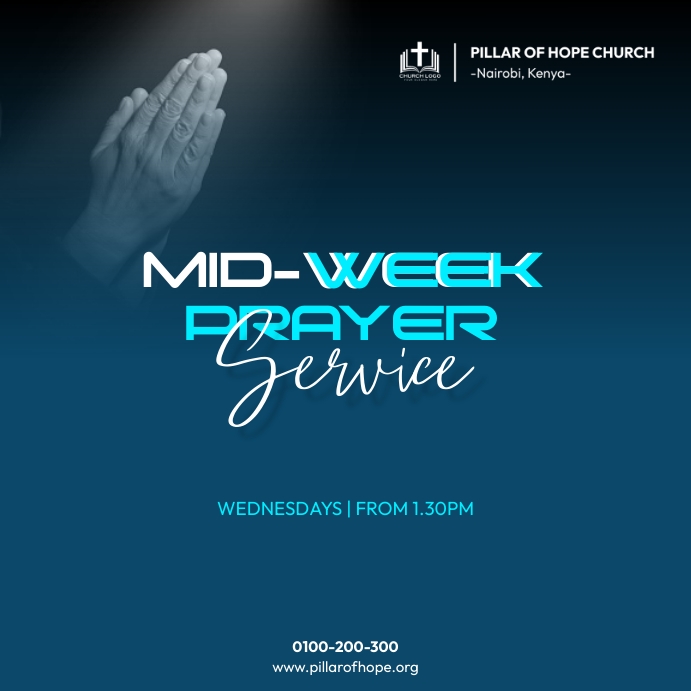 Midweek prayers Template | PosterMyWall