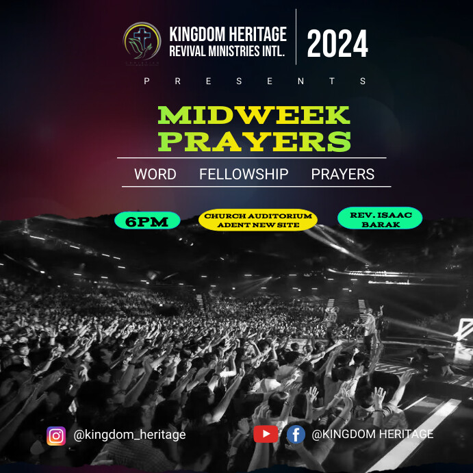 midweek prayers Template | PosterMyWall