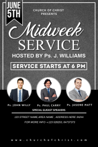 Midweek Service Template | PosterMyWall