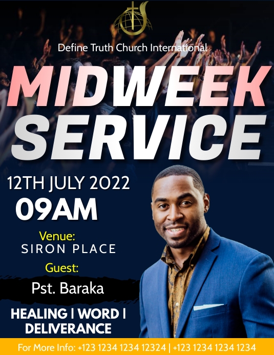 Copy of Midweek Service | PosterMyWall