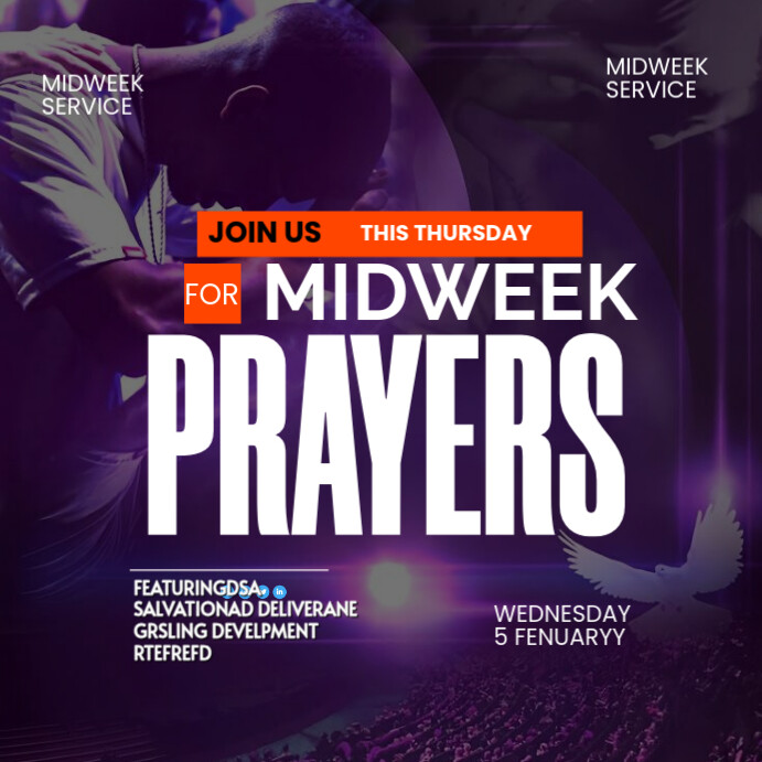 Copy of MIDWEEK SERVICE | PosterMyWall