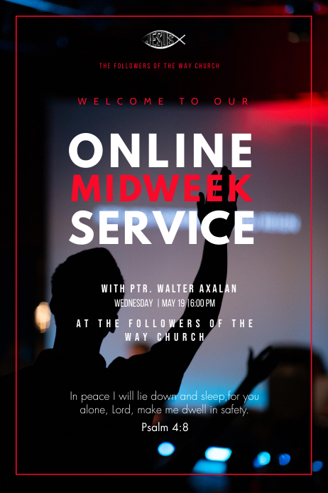 Midweek Service Template | PosterMyWall