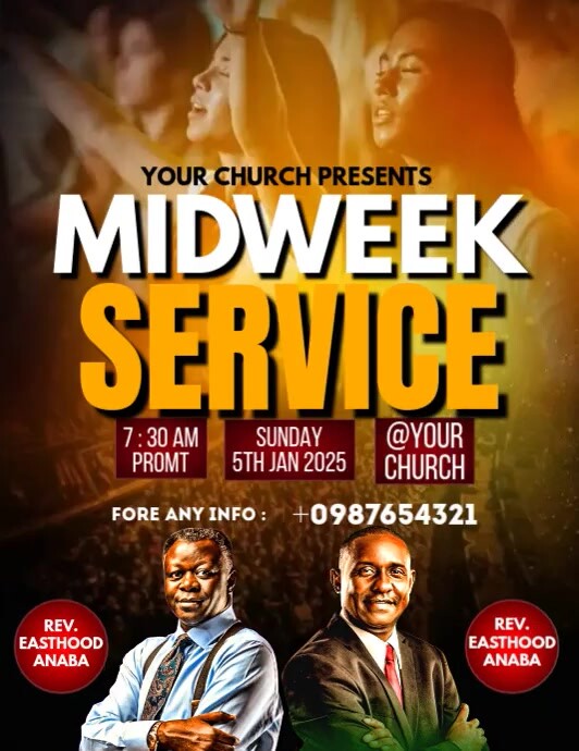 Copy of Midweek service | PosterMyWall