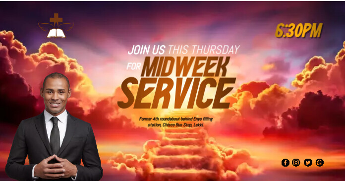 Midweek Service Template | PosterMyWall