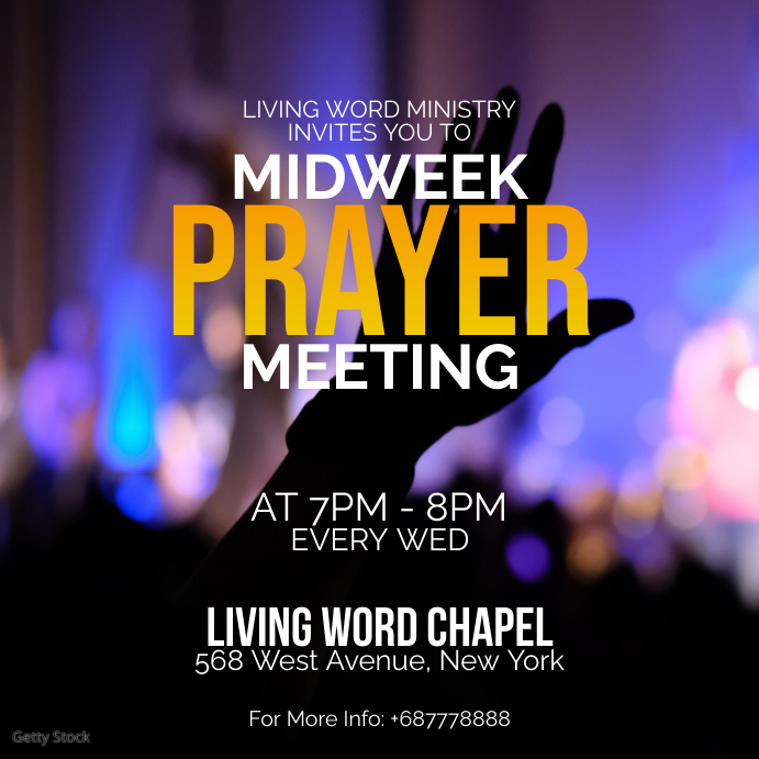 Midweek Service Template | PosterMyWall