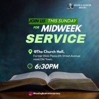 midweek service Template | PosterMyWall