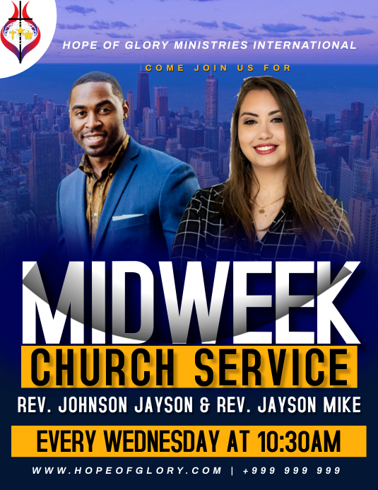 midweek service Template | PosterMyWall