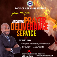 anointing service flyer Template | PosterMyWall