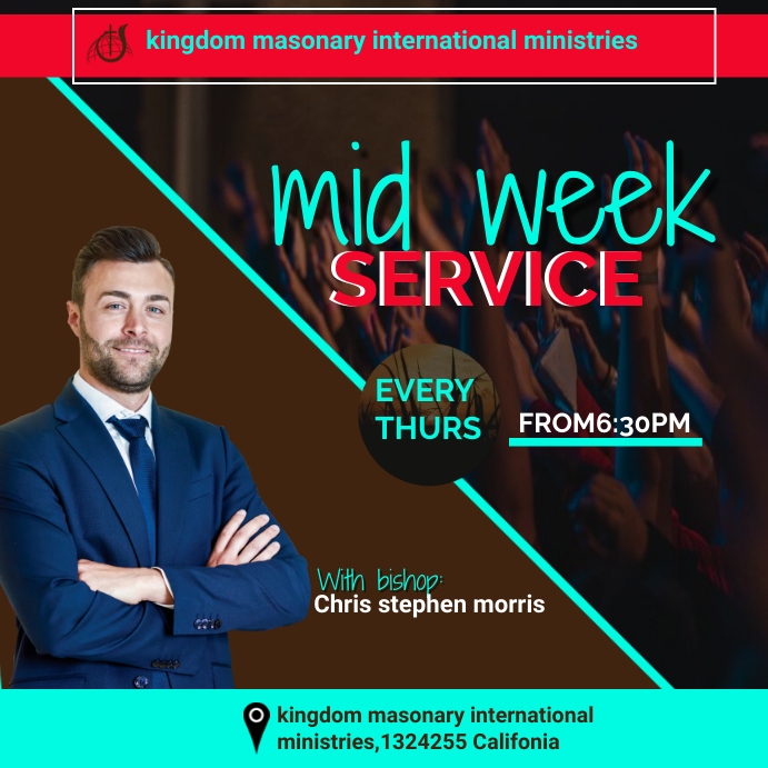 Copy of Midweek service poster template | PosterMyWall