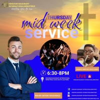 Midweek service poster template | PosterMyWall