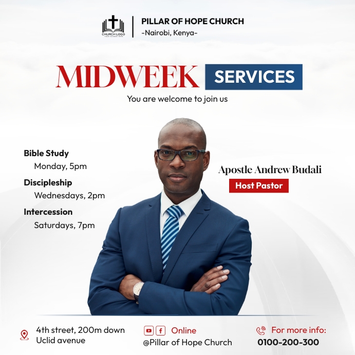 Midweek services Template | PosterMyWall