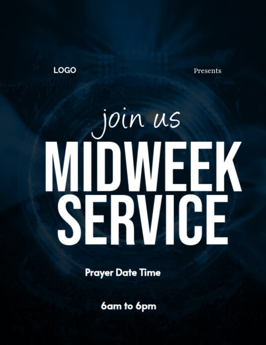 Copy of MIDWEEK SERVICES | PosterMyWall