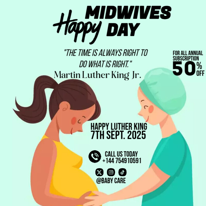 midwives day Template | PosterMyWall