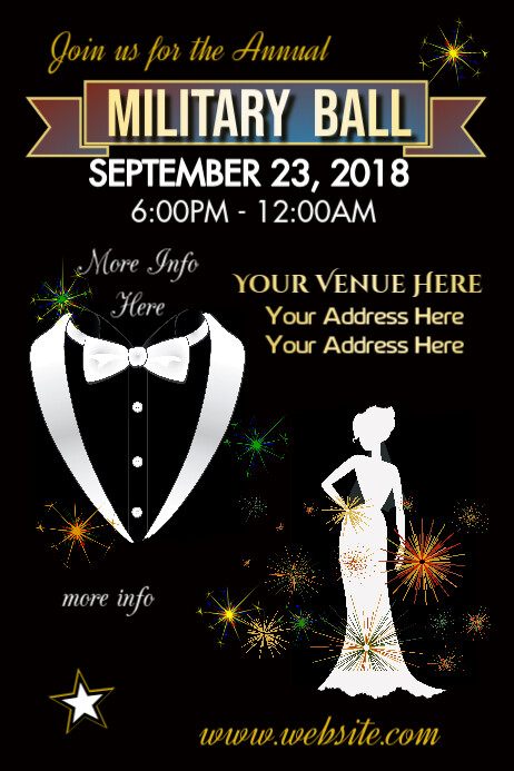 Military Ball Poster Template (1) | PosterMyWall