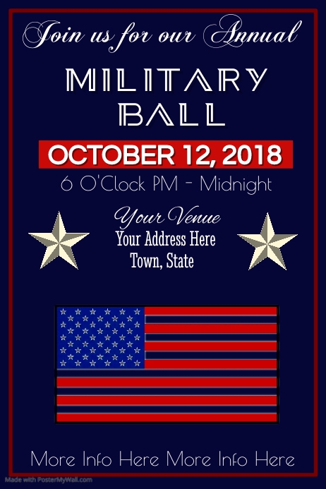 Military Ball Poster Template | PosterMyWall