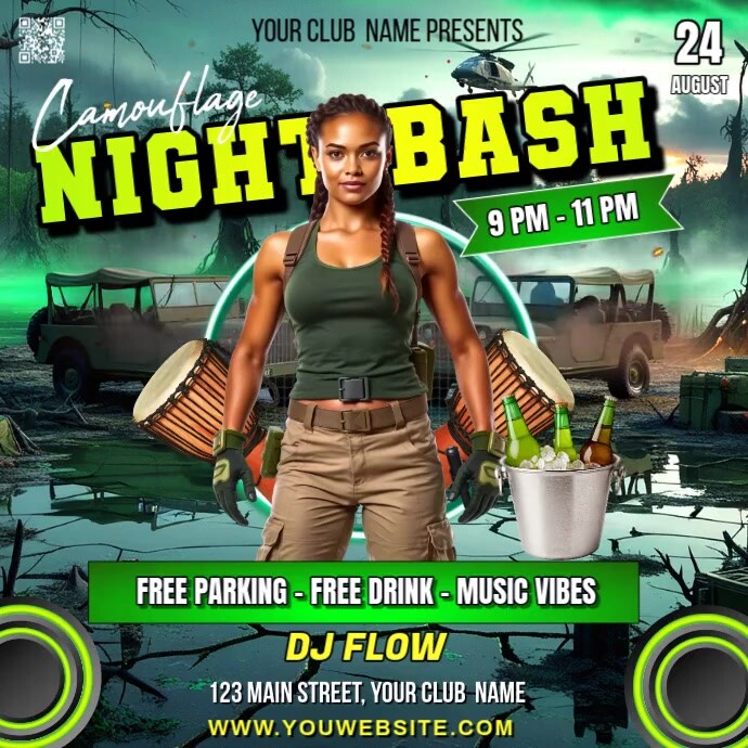 Copy of Military Camouflage Party Flyer | PosterMyWall