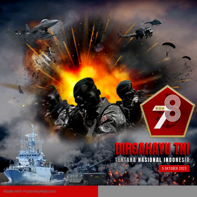 military indonesia day Template | PosterMyWall