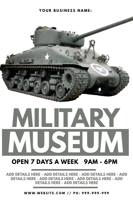Copy of Military Museum Poster | PosterMyWall