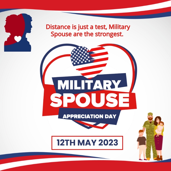 Military spouse appreciation day. Template | PosterMyWall