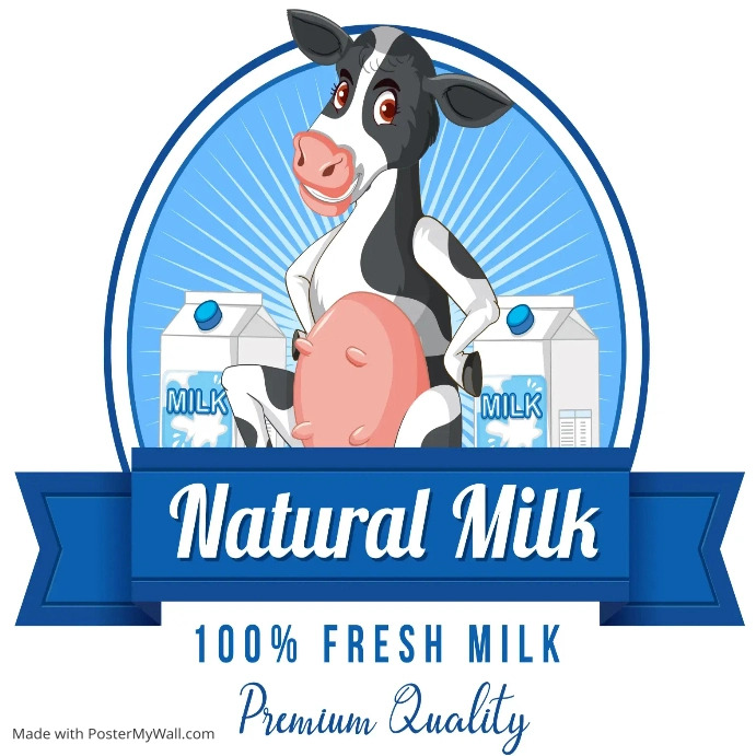 Milk carton poster design template | PosterMyWall