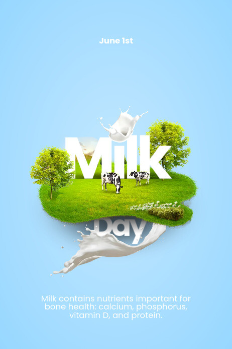 Milk Day Poster Template | PosterMyWall