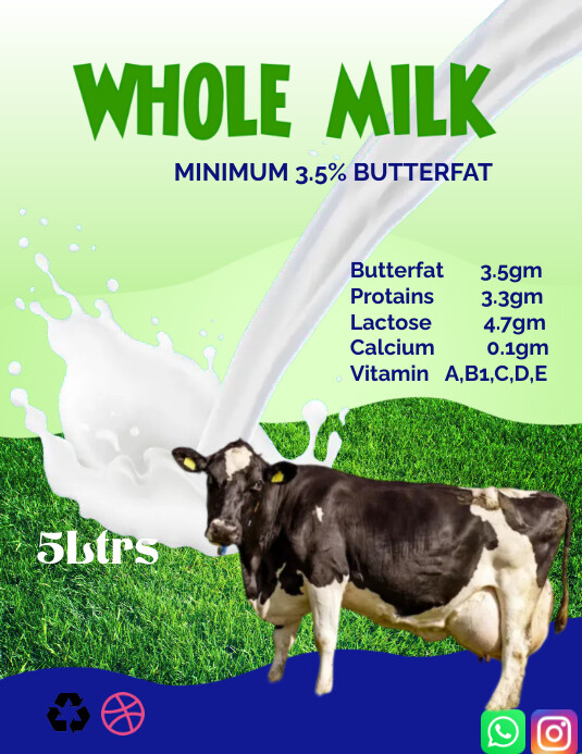 milk flyer template | PosterMyWall