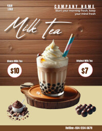 MILK TEA MENU Template | PosterMyWall