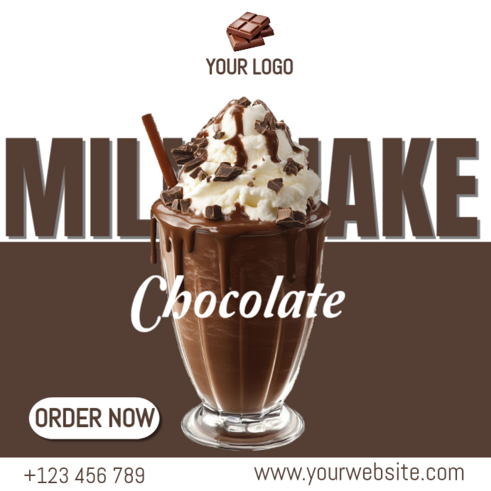 Milkshake Template | PosterMyWall