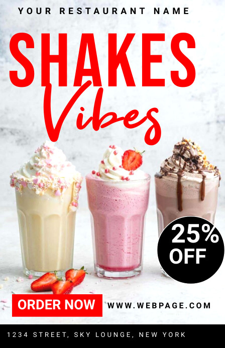 milkshake flyer Templat | PosterMyWall