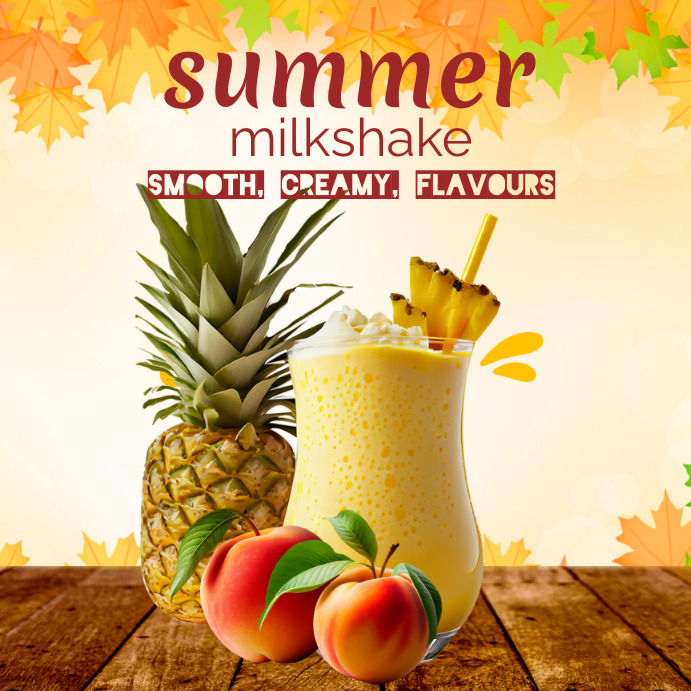 Milkshake instagram template | PosterMyWall