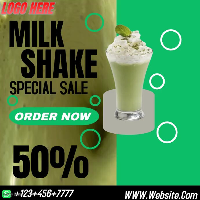 Milkshake post Template | PosterMyWall